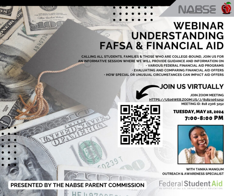 Webinar Understanding FAFSA and Financial Aid | National Alliance of Black School Educators (NABSE)
